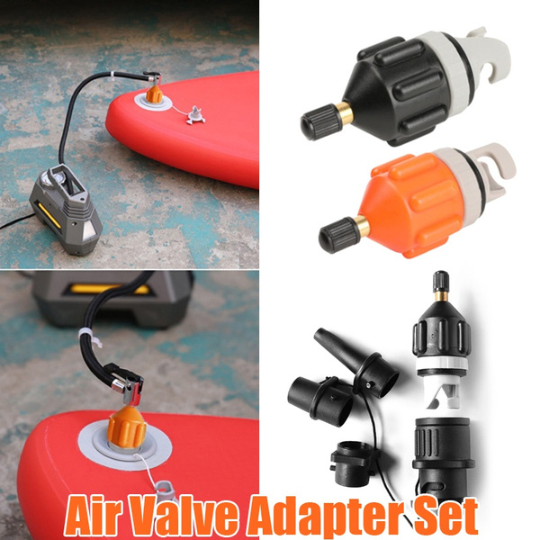 Paddle Board Canoes Air Valve Adapter Kayak Rowing Boat Air Valve Pump ...