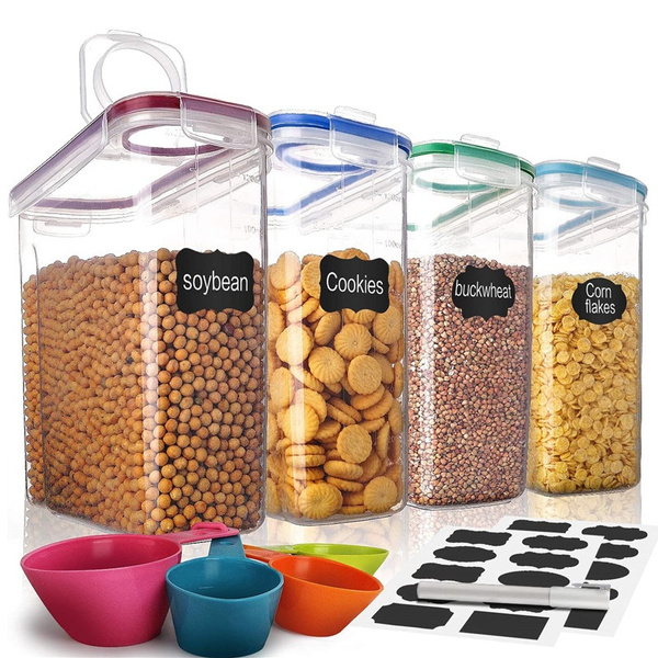 Cereal Container,Food Storage Containers,Airtight Flour Containers ...