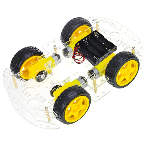 Hot Sale!! DC Electric Motor with Plastic TT Motor Tire Wheel 3-6V Dual ...