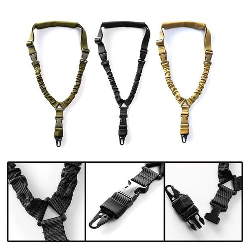 Tactical One Point Bungee Rifle Gun Sling Strap System Hunting ...