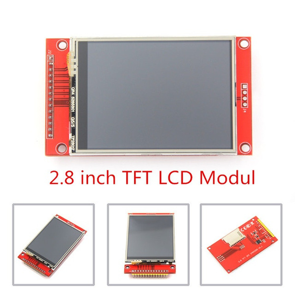2.8" 240x320 SPI TFT LCD Serial Port Module With PCB Adapter Micro SD ...