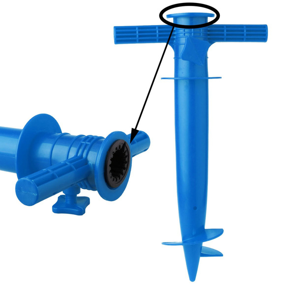 Beach Umbrella Anchor Sand Auger Stand Universal Sand Grabber Spike ...