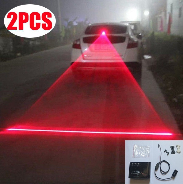 Car Auto LED Laser Fog Light Vehicle Anti-Collision Taillight Brake ...