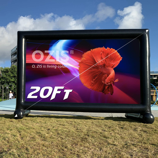 OZIS 20Ft Inflatable Movie Screen Outdoor - Made of PVC Airtight ...