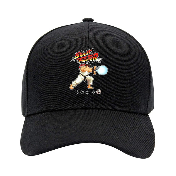 Vintage Street Fighter Hats Baseball Cap Adjustable Summer Snapback ...