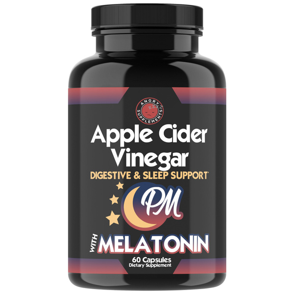 Angry Supplements Apple Cider Vinegar PM Sleep and Rest Aid + Weight ...