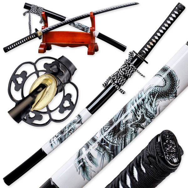 Super sharp, katana, full Tang, handmade, tempered samurai sword ...