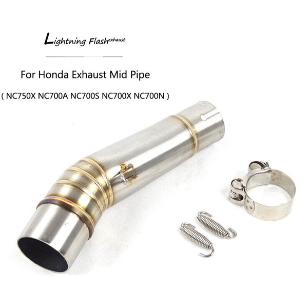 For Honda NC700 NC750X/A/S/N Exhaust Pipe Motorcycle Mid Link Pipe ...