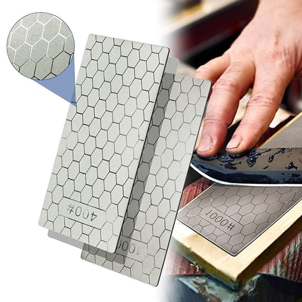 1000 Grit Diamond Sharpening Stone Grit Diamond Plate Hone Stone ...