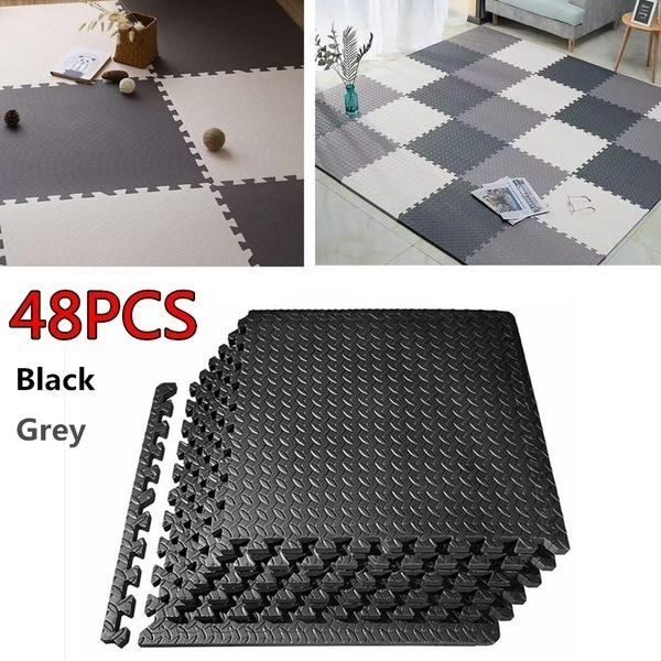 Extra Thick Gym Flooring Interlocking Floor Mats Eva Soft Foam Mat Yoga ...