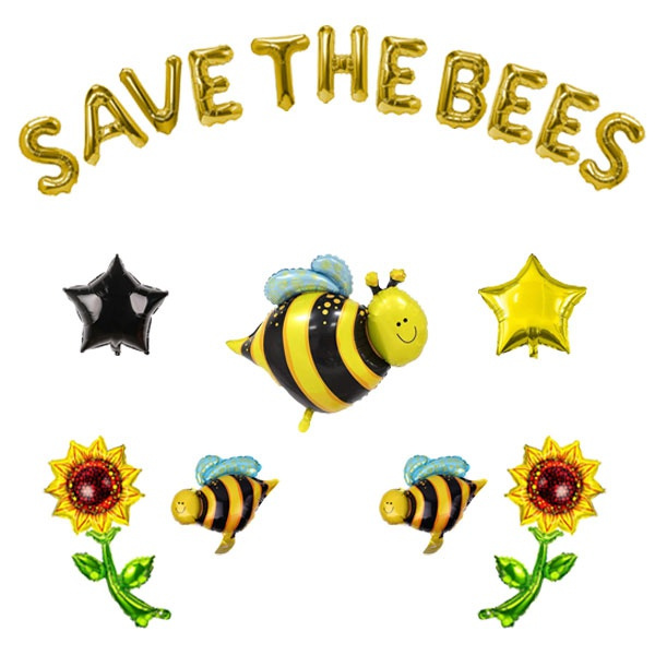 Bee Party Decorations Bee Party Supplies With Save The Bees Banner ...