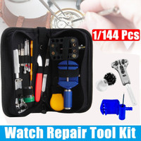 144Pcs/Set Watch Repair Kit Case Opener Pins Link Remover Spring Bar ...