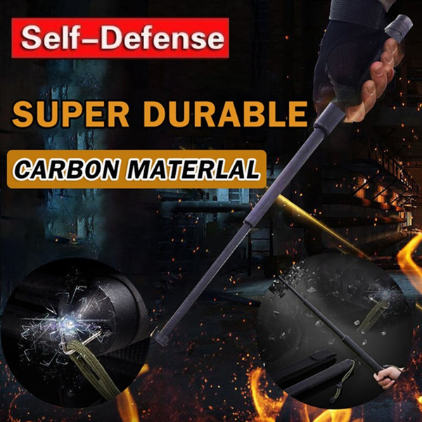 New 3-Section Telescopic Pole Self-defense stick Retractable Stick Self ...
