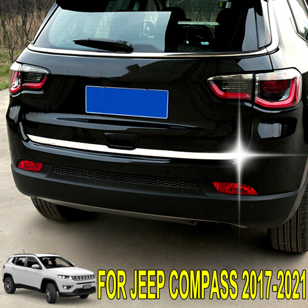Chrome Tailgate Bottom Door Cover Stainless Steel Rear Boot Trunk ...