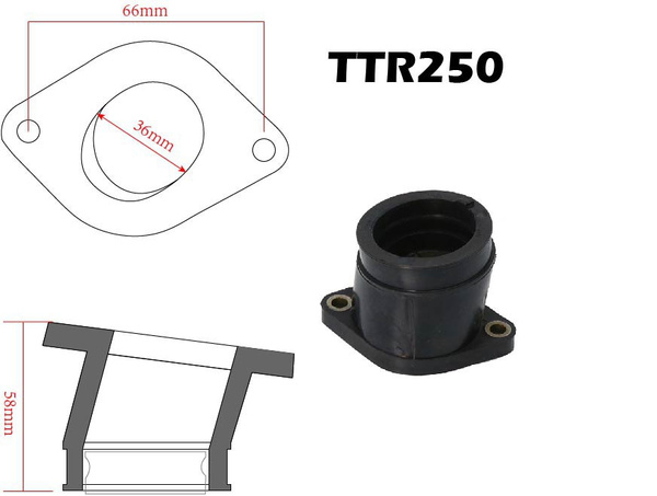 Cross Motorcycle Motocross Parts Carburetor Interface For Yamaha TTR250 ...