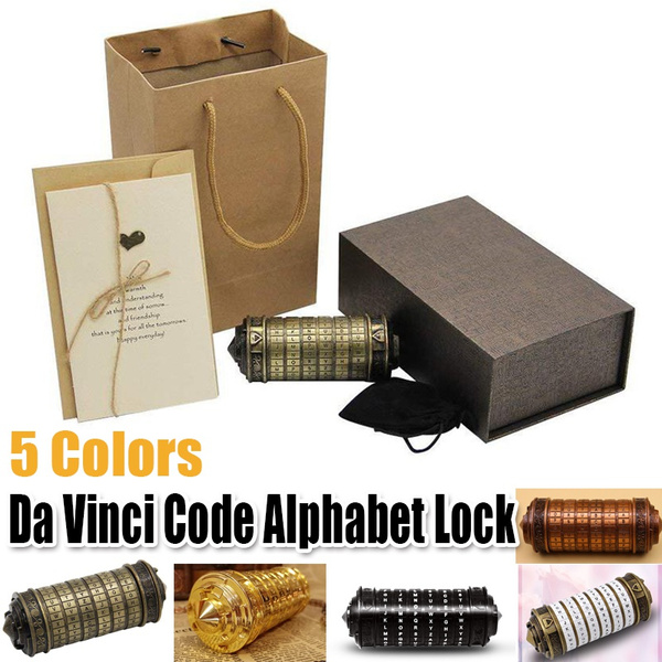 Valentine Gift Box Cylinder Lock Da Vinci Code Alphabet Lock Good ...