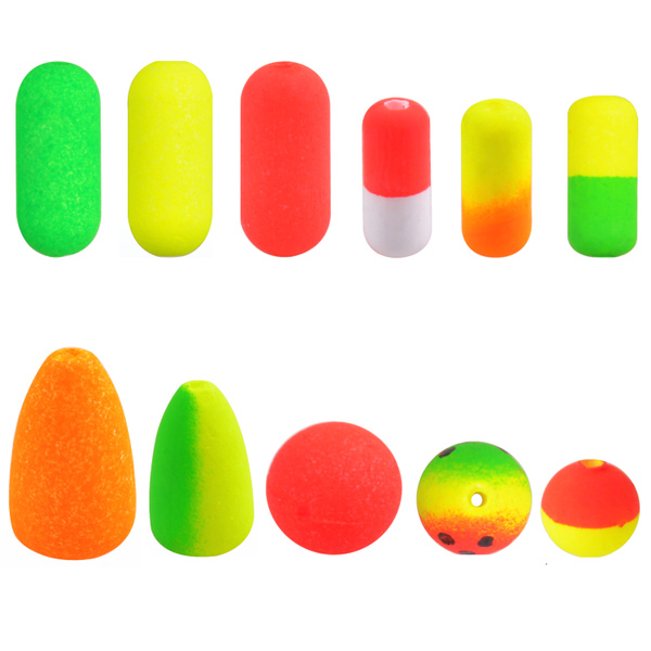 100pcs Pompano Floats Foam Floats for Surf Fishing Rig Float Bottom Rig ...