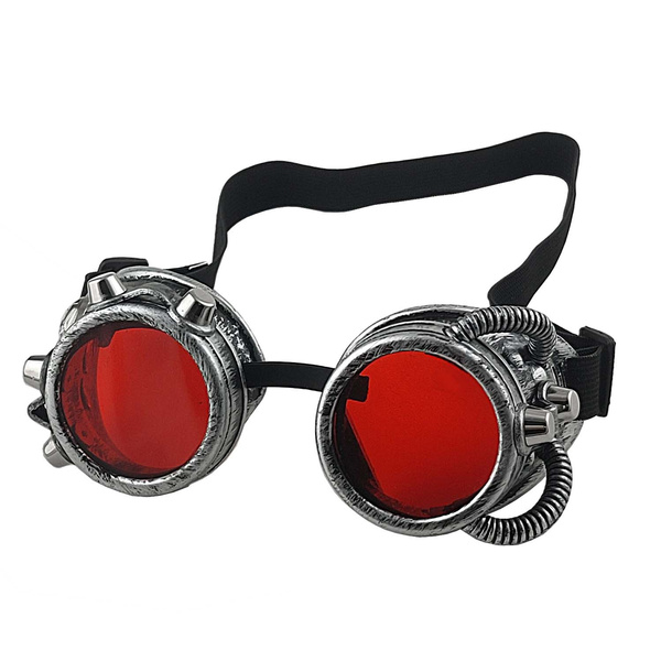 Unisex Steampunk Victorian Style Goggles with Spike Colored Lenses ...