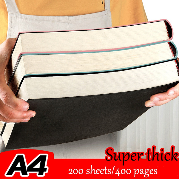 New Arrival A4 Thick PU Leather Waterproof Cover Large 416 Page ...