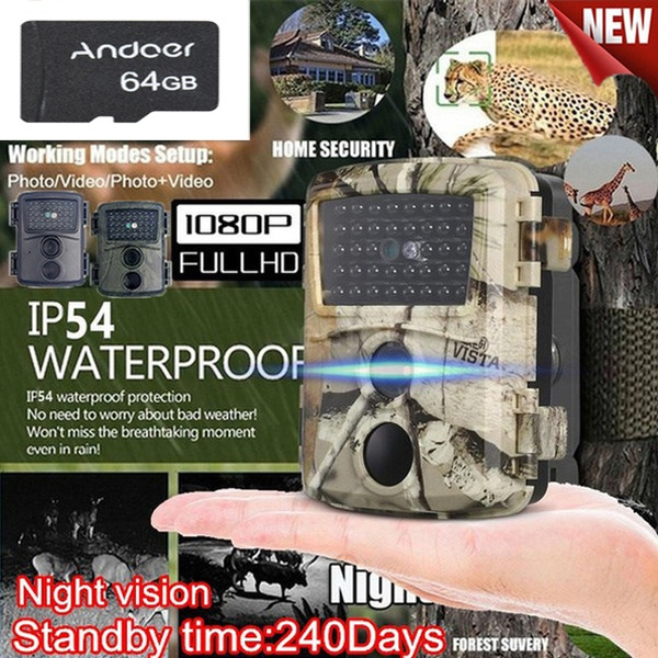 12MP 1080P Wildlife Trail And Game Camera Motion Activated Security ...