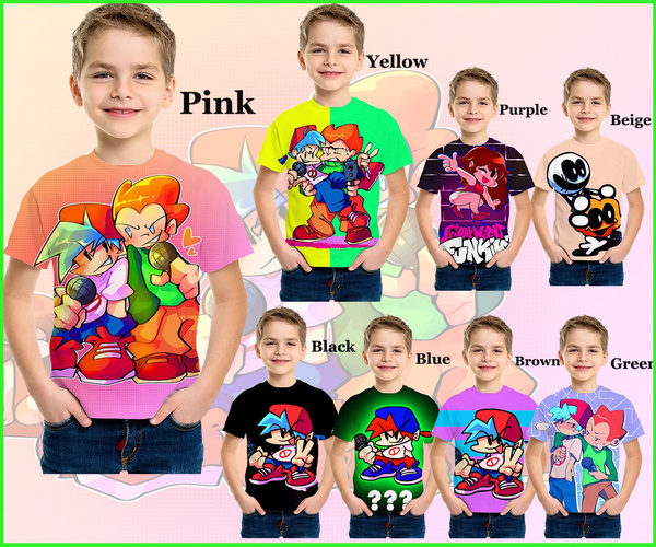 Summer new game friday night funkin children's clothing 3D printing ...