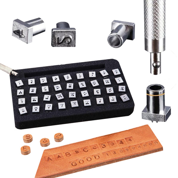 Leather Letter Stamping Tool Set, Stamping Tool Set For Personalized ...