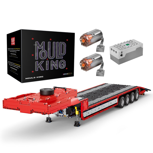 MOC Technical Tractor Truck Trailer Model Building Blocks Assembly Car ...