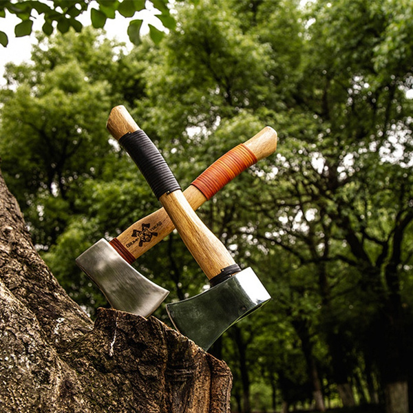 Axe throwing axe tomahawk woodworking handle outdoor axe forged steel ...