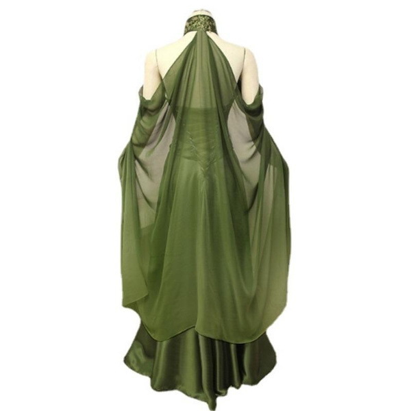 Adult Women Medieval Gothic Fairy Elf Maxi Floored Wedding Fancy ...