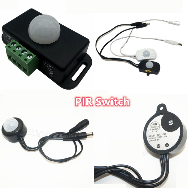 PIR Motion Sensor Switch Human Motion Sensor Detector Switch dark Time ...