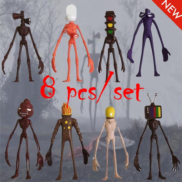 New Style 8pcs/set Siren Head Toy Action Figure Horror Model Doll ...