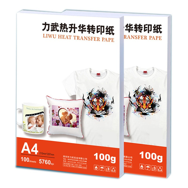 10sheet 100g A4 Sublimation heat transfer paper for Any Inkjet Printer ...