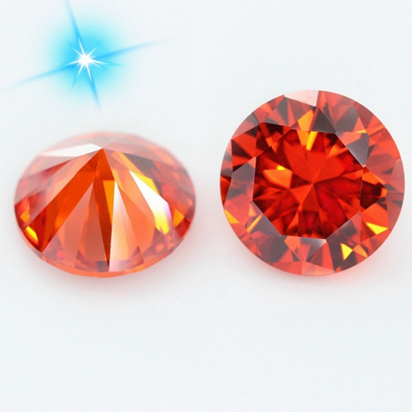 Exquisite Brilliant Cut Blood Red Ruby Round Gemstones Natural Mined ...