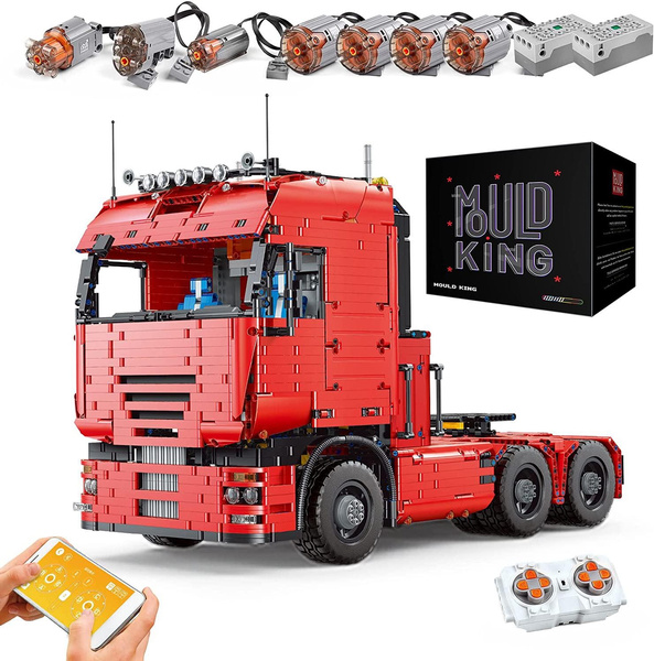 MOULD KING 19005 Technology MOC 2475 Pneumatic Tractor Truck Remote ...