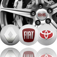4Pcs 56mm Fashion Car Styling Stickers Universal Car Wheel Hub Sticker ...