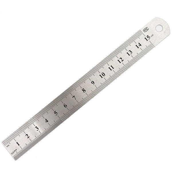 Stainless Steel Ruler Metal Carve Ruler seeds length:15cm 20cm 30cm | Wish