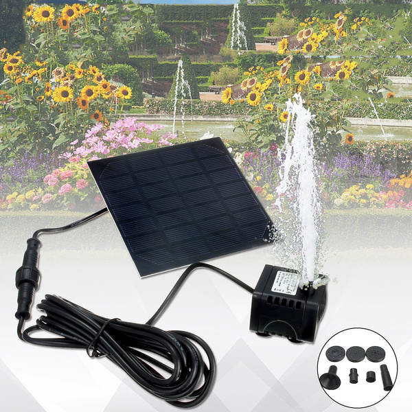 Ranpo New Solar Power Floating Water Fountain Pump Pool Garden Pond ...