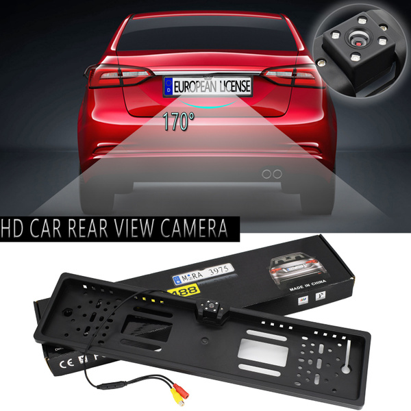 HD Car Rear View Camera EU European License Number Plate Frame ...