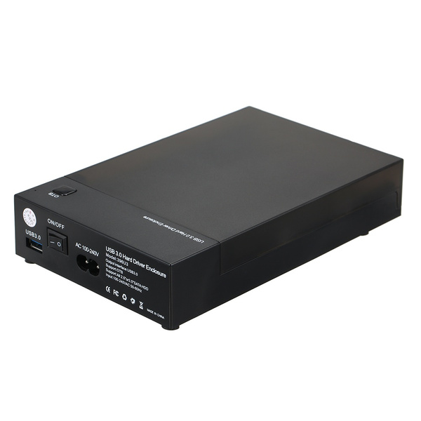 USB 3.0 2.5" 3.5" SATA 5Gbps Hard Drive Disk Enclosure External SSD HDD ...