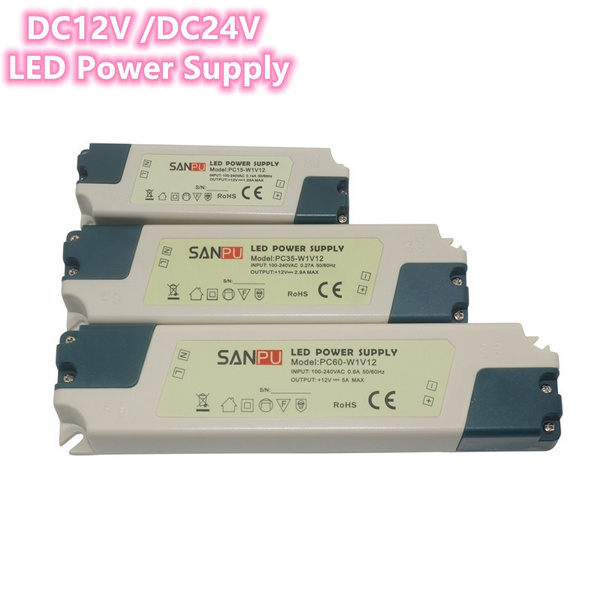 High Quality AC110V-220V to DC 12V / DC24V led Driver 15W 35W 60W led ...