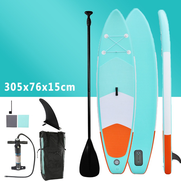 10Ft Inflatable Stand Up Paddle Board Green SUP Portable Surfboard ...