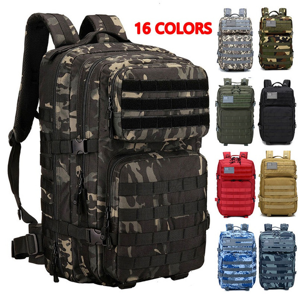 50L Large Capacity Man Army Tactical Backpacks Military Assault Bags ...