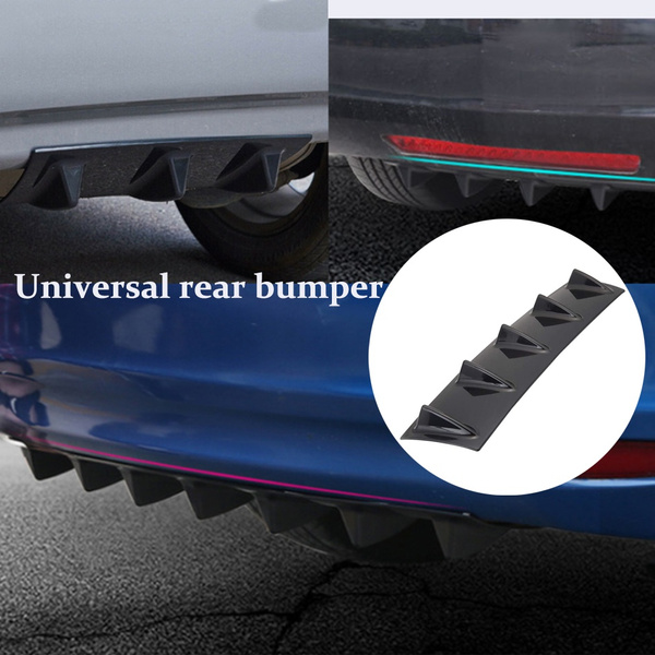 Rear Bumper Diffuser Universal Car 7 Shark Fin Chassis Deflector Rear ...