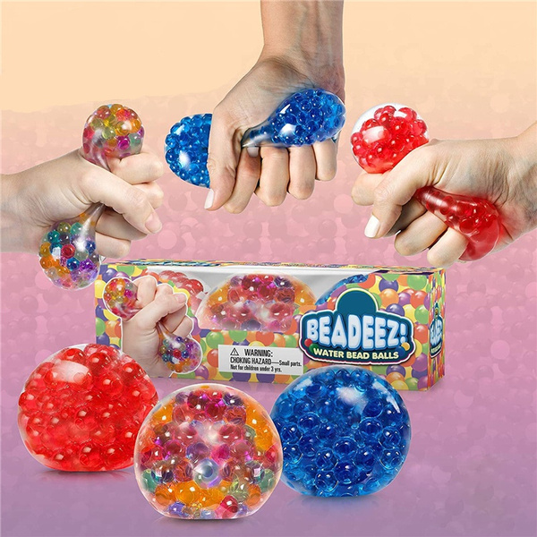 3-Pack Stress Relief Squishy Balls Fidget Toy for Kids and Adults ...