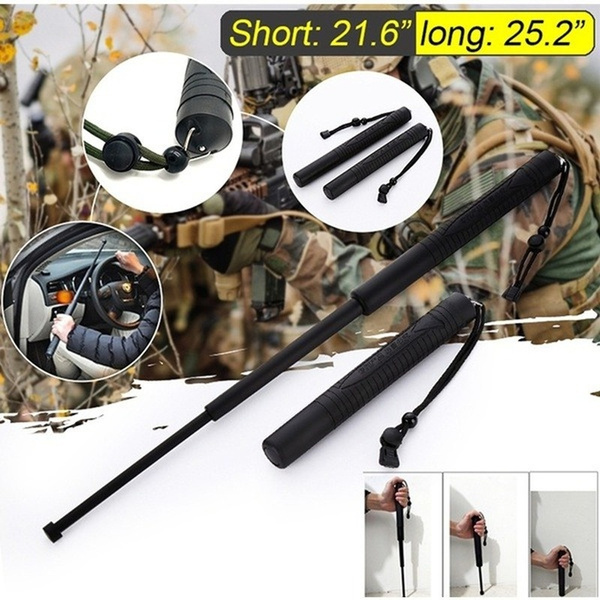 Self-defense Tactical Baton Three Section Expansion Stick Outdoors ...