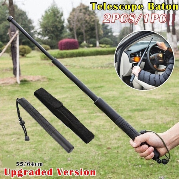 Self-defense Tactical Baton Three Section Expansion Stick Outdoors ...