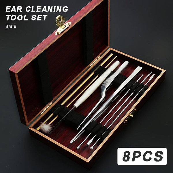 8pcs Professional Ear Care Cleaning Tools Set Earwax Picker Remover ...