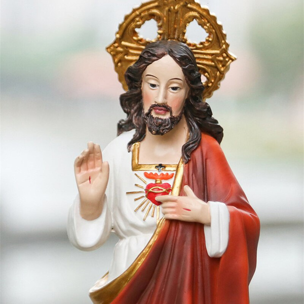 20/30cm Religious Jesus Sanctification Figurine Decoration Resin Crafts ...