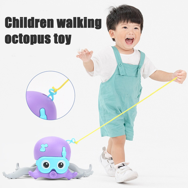 Children's bath toys, walking octopus can swim, bathroom toys, drag and ...