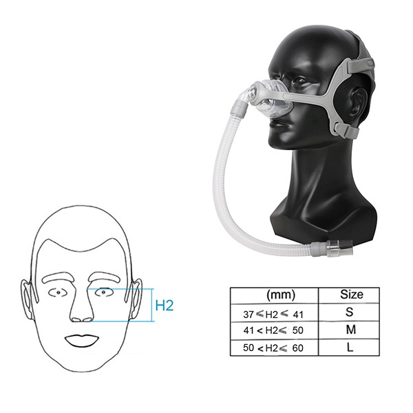 High Quality CPAP Nasal Mask For Sleep Apnea CPAP Therapy Mask With ...